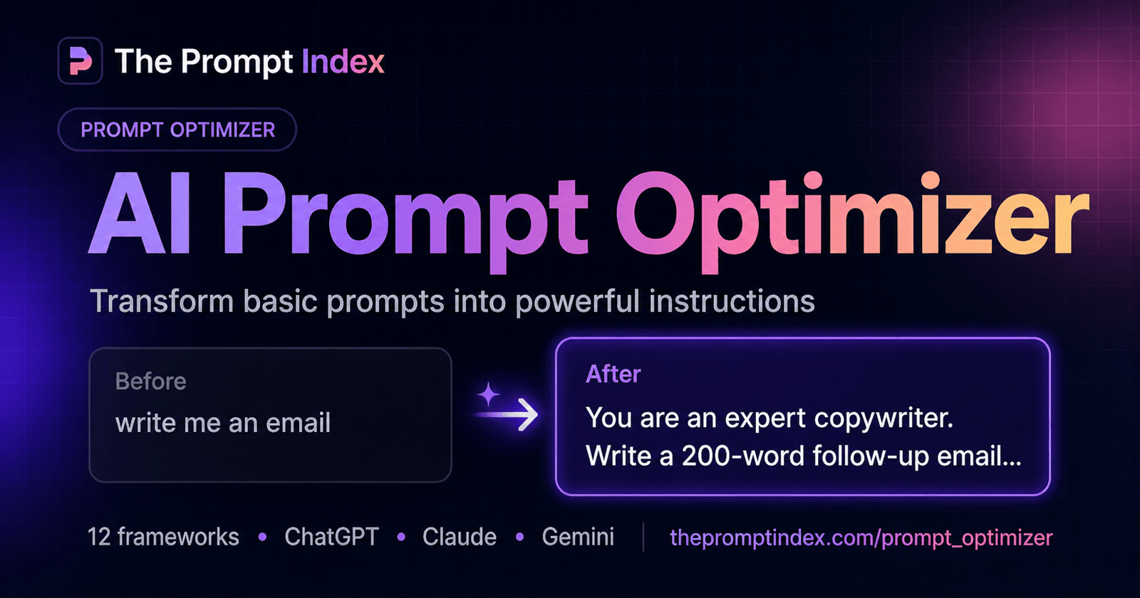 AI Prompt Optimizer | Transform Your Prompts | The Prompt Index